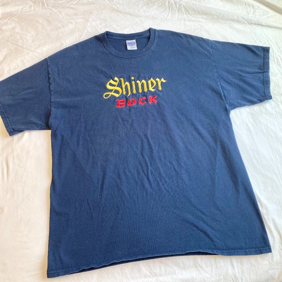 Shirts | Y2k Shiner Bock Embroidered Tshirt Gildan | Poshmark